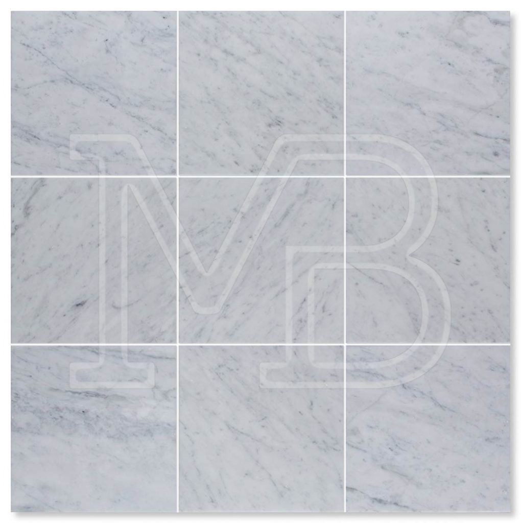 Bianco Carrara Honed Or Polished 12x12 Marble Bros bianco-carrara-honed-or-polished-12x12-marble-bros